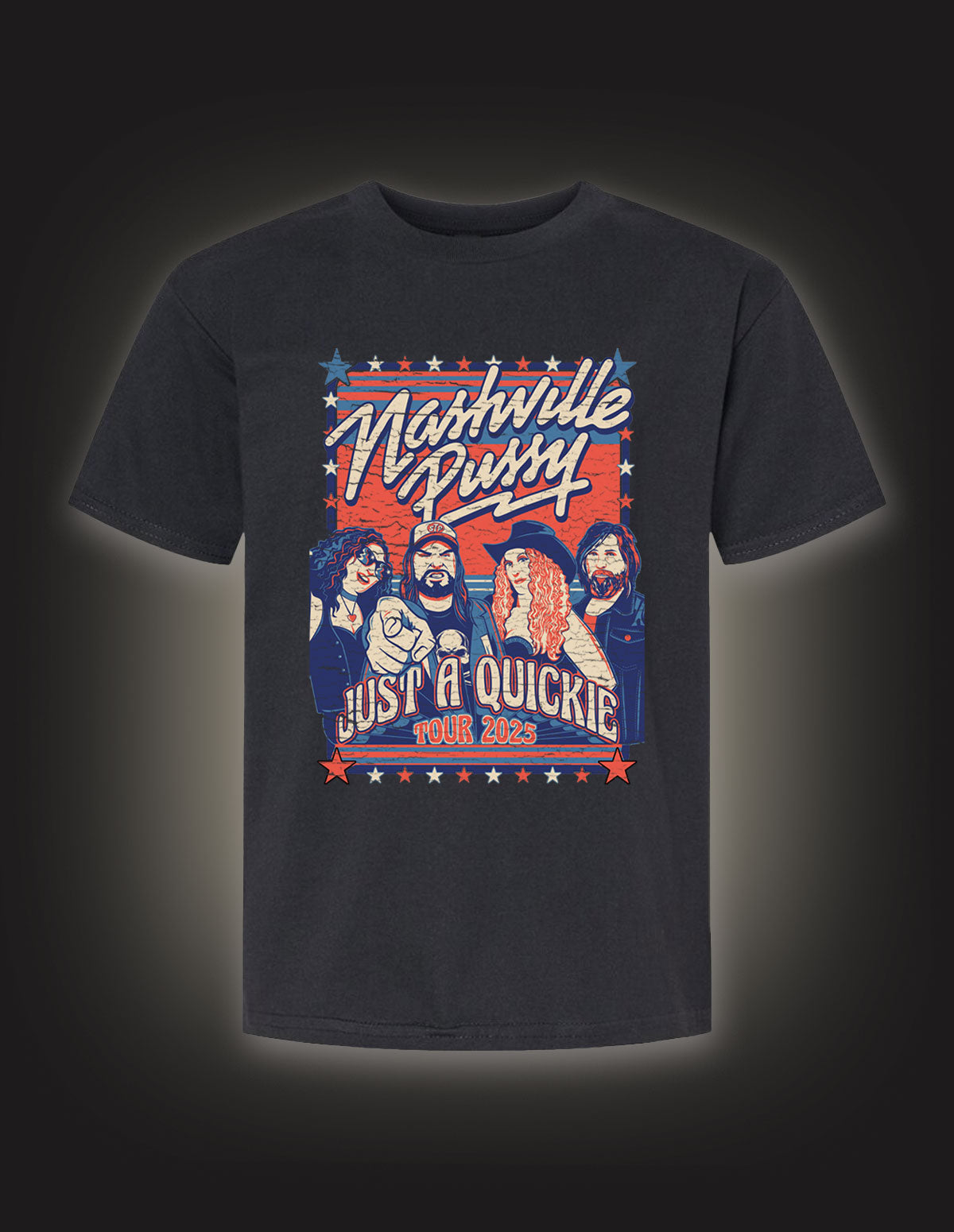 NASHVILLE PUSSY "Just A Quickie Tour 2025" T-Shirt BLACK – Lo-Fi-Merchandise