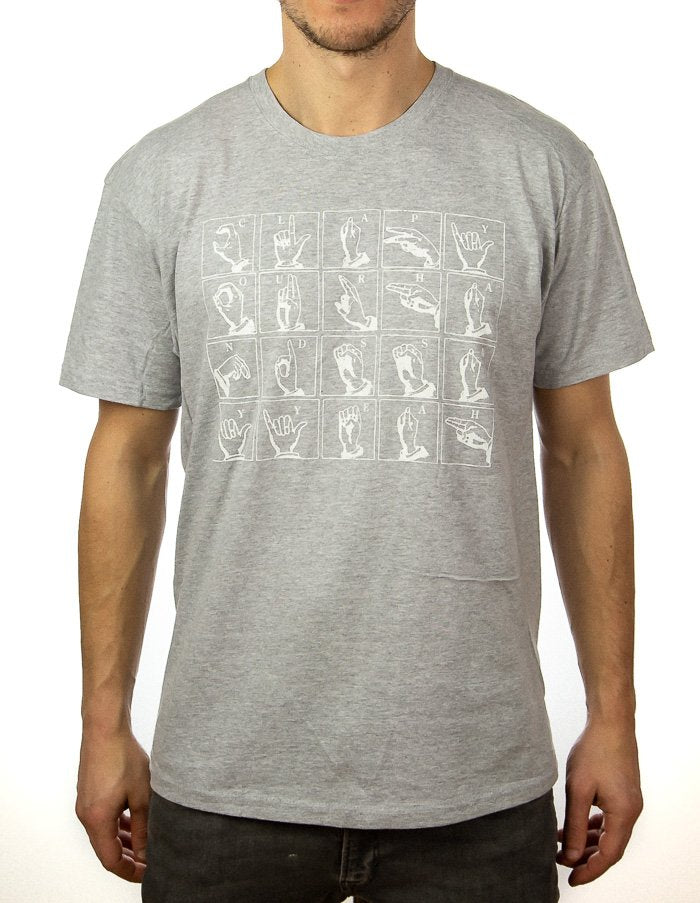 CLAP YOUR HANDS SAY YEAH "Alphabet" T-Shirt GREY – Lo-Fi-Merchandise