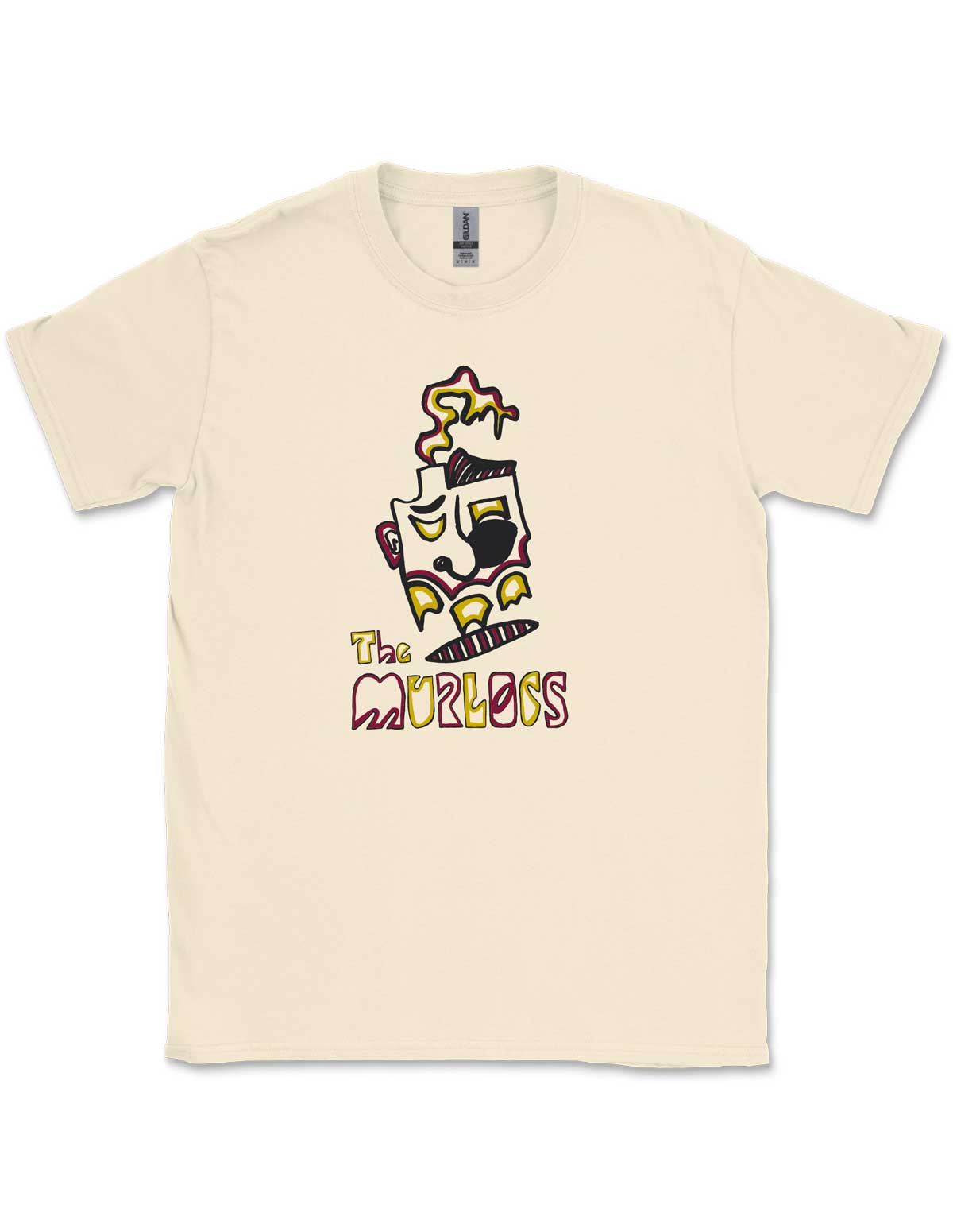 THE MURLOCS "Face-Off" T-Shirt NATURAL WHITE – Lo-Fi-Merchandise