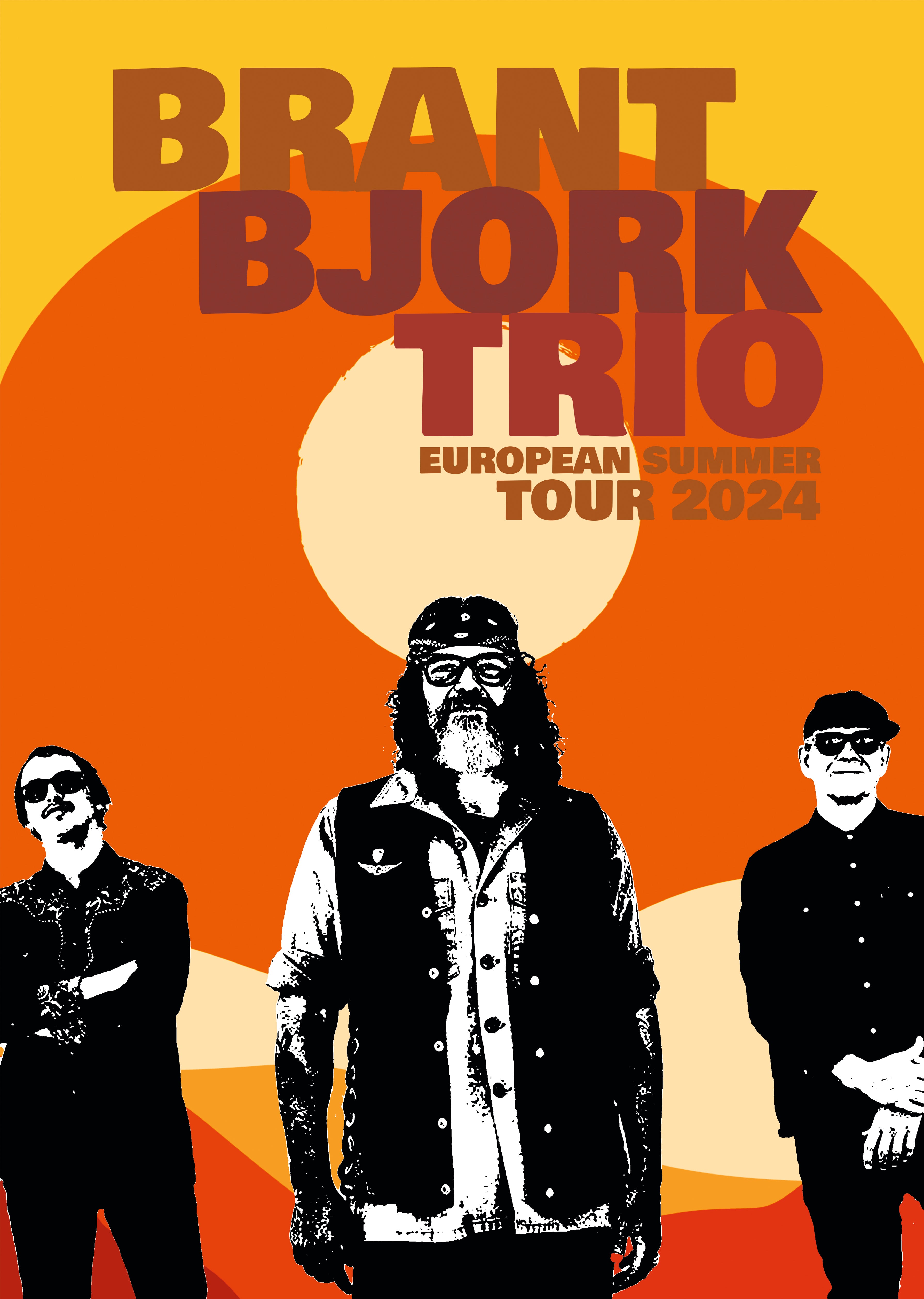 BRANT BJORK TRIO "Summer 2024 Tour" POSTER – Lo-Fi-Merchandise