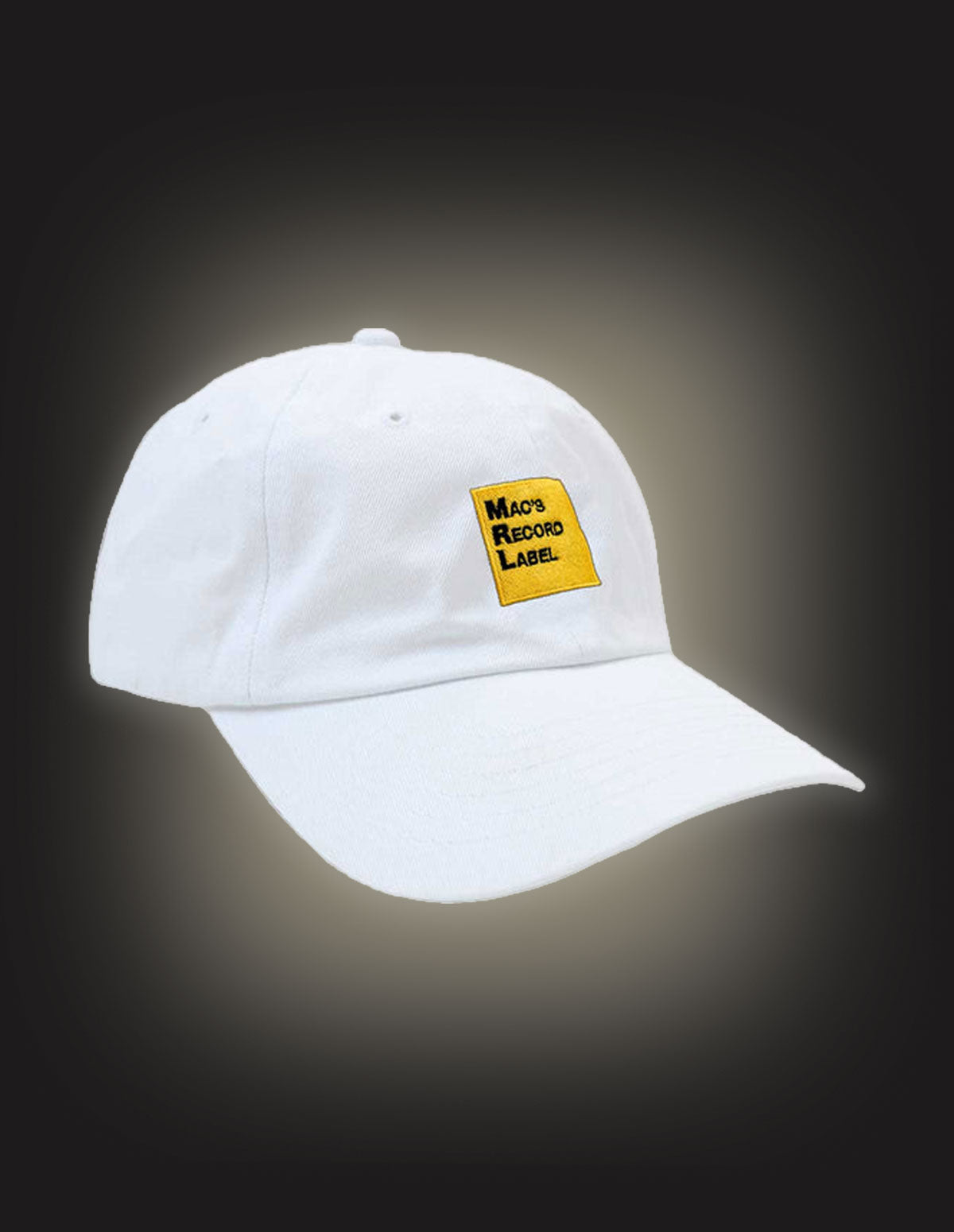 MAC DEMARCO "Mac's Record Label Embroidered" Dad Cap WHITE – Lo-Fi ...