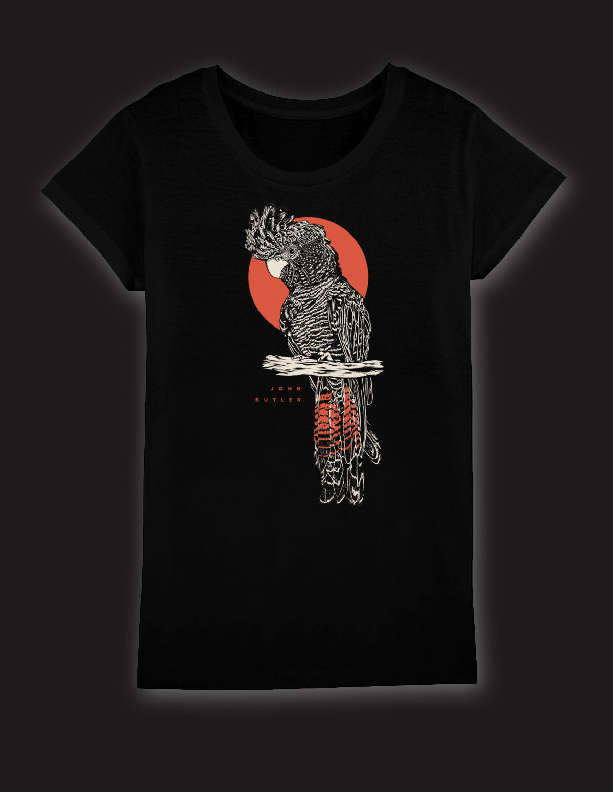 JOHN BUTLER "Cockatoo" Girl-Shirt BLACK – Lo-Fi-Merchandise