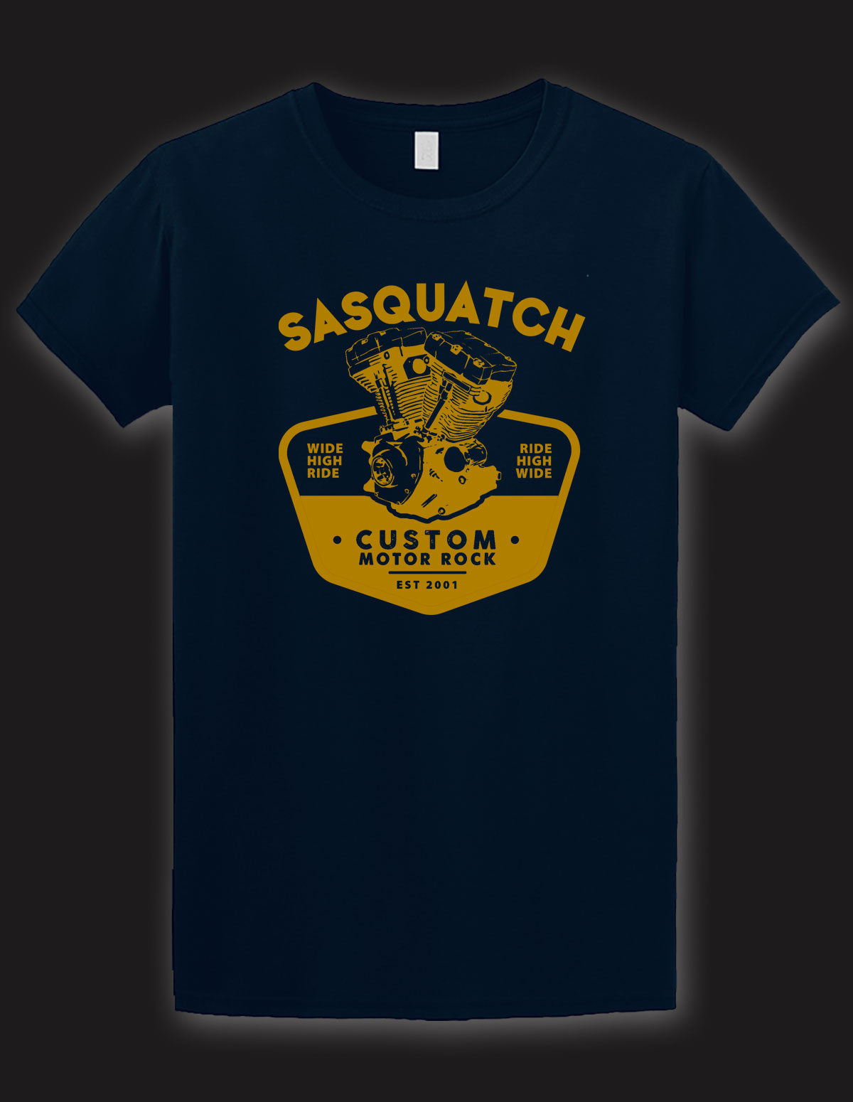 SASQUATCH "MotorBoat" T-Shirt NAVY-BLUE – Lo-Fi-Merchandise