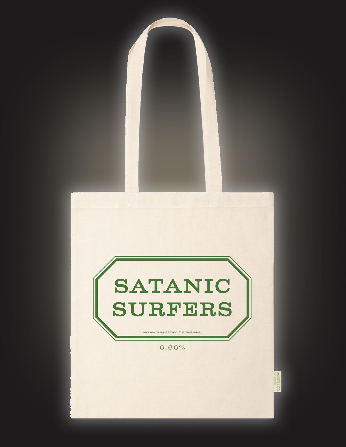 SATANIC SURFERS "Satanic Systemet" Tote Bag NATURAL WHITE – Lo-Fi ...