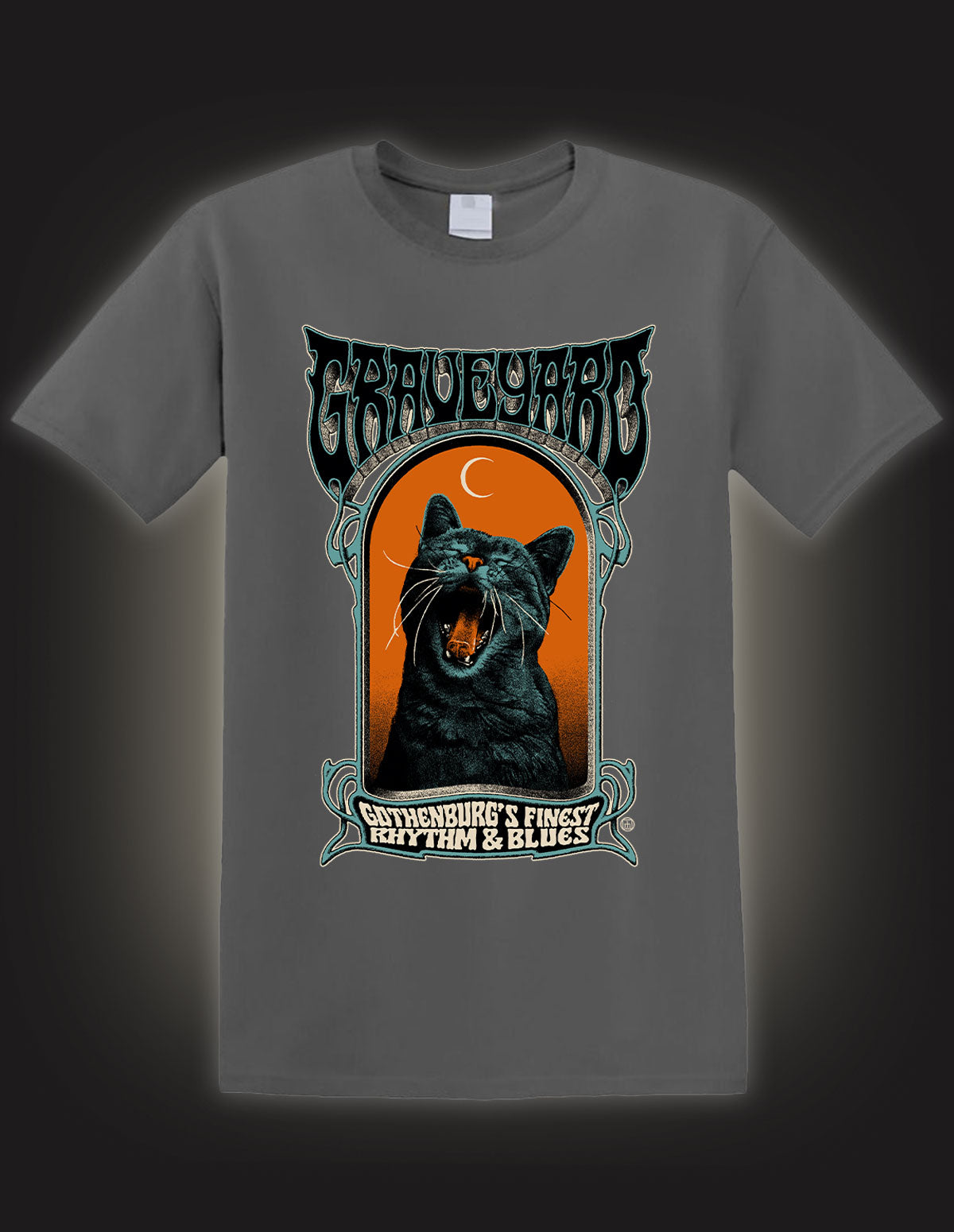 GRAVEYARD "Cat" T-Shirt ANTHRACITE – Lo-Fi-Merchandise