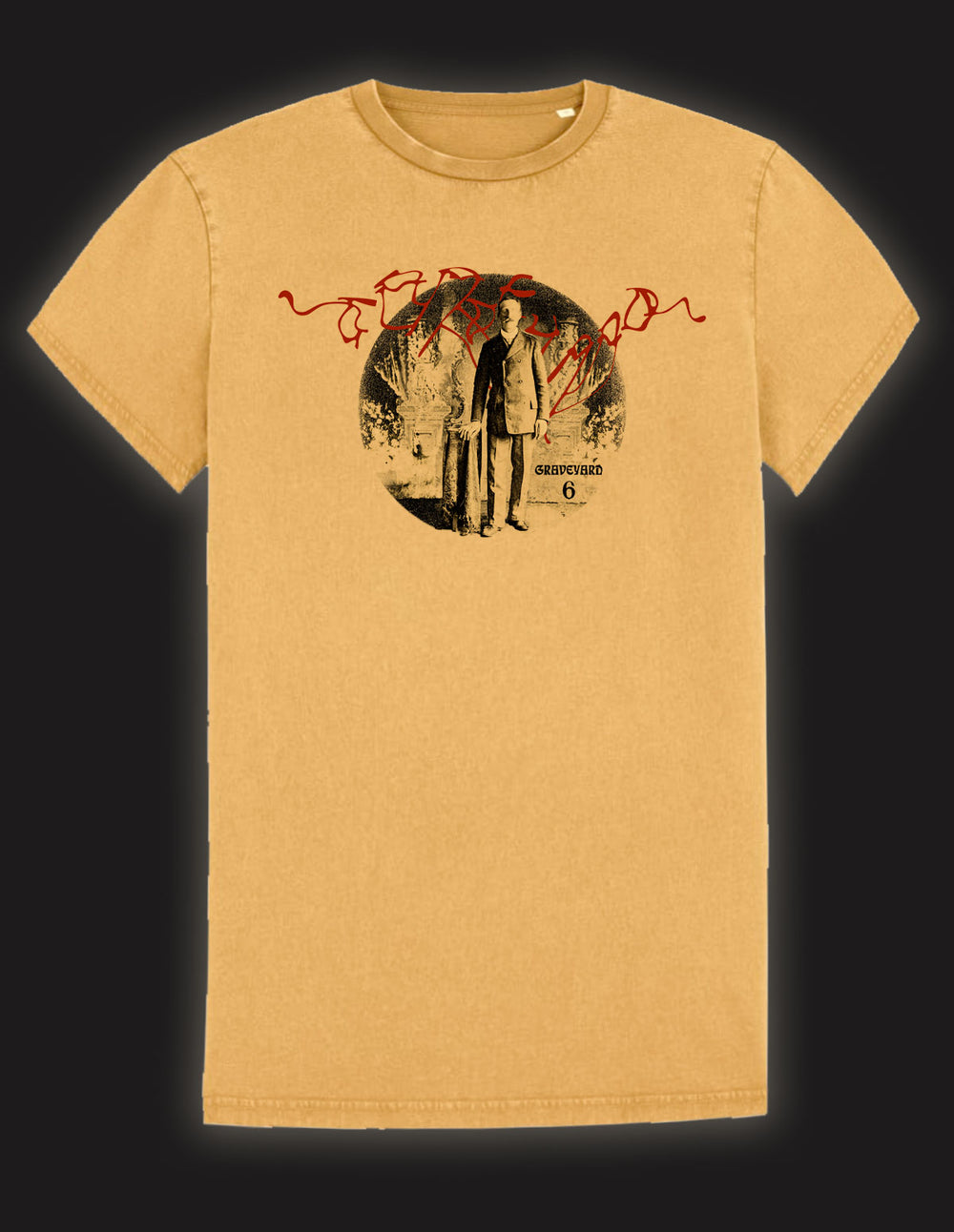 GRAVEYARD "Moofin" T-Shirt OCHRE – Lo-Fi-Merchandise
