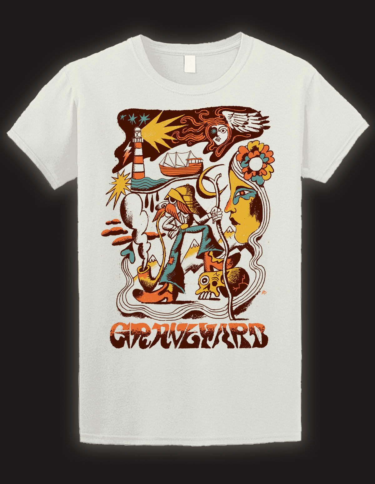 GRAVEYARD "Sailor" T-Shirt NATURAL WHITE – Lo-Fi-Merchandise