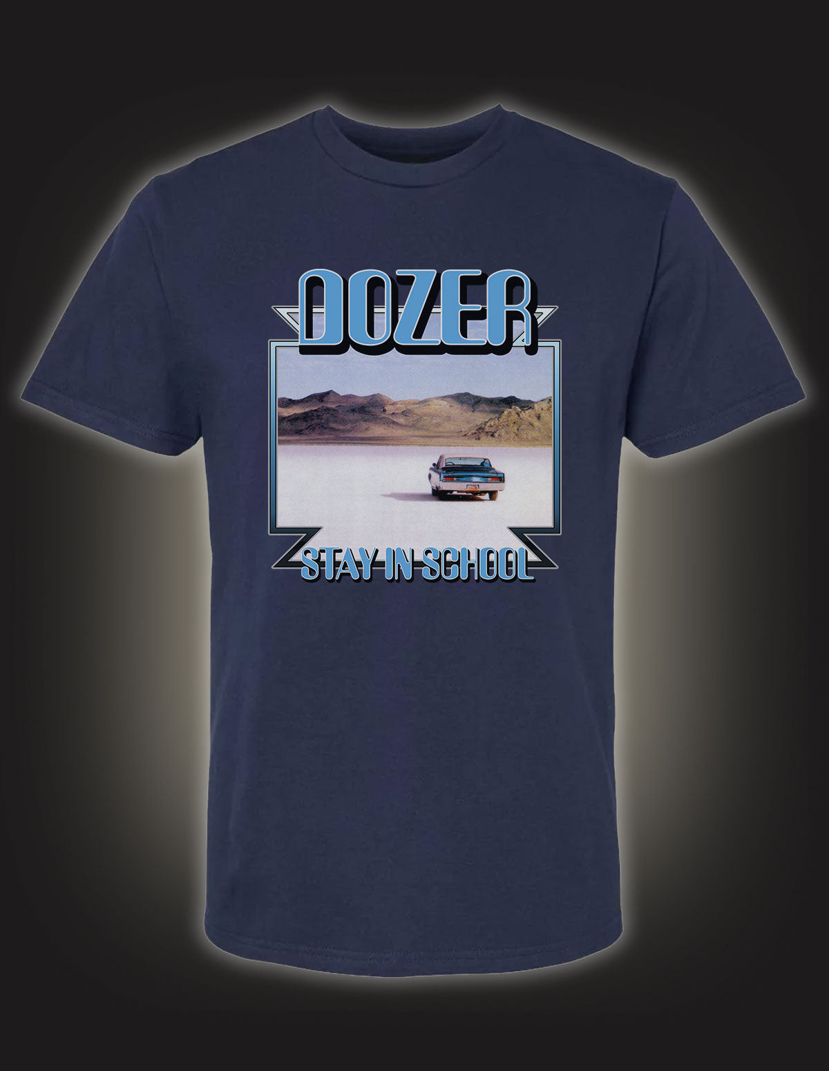 DOZER "Stay In School" T-Shirt NAVY – Lo-Fi-Merchandise