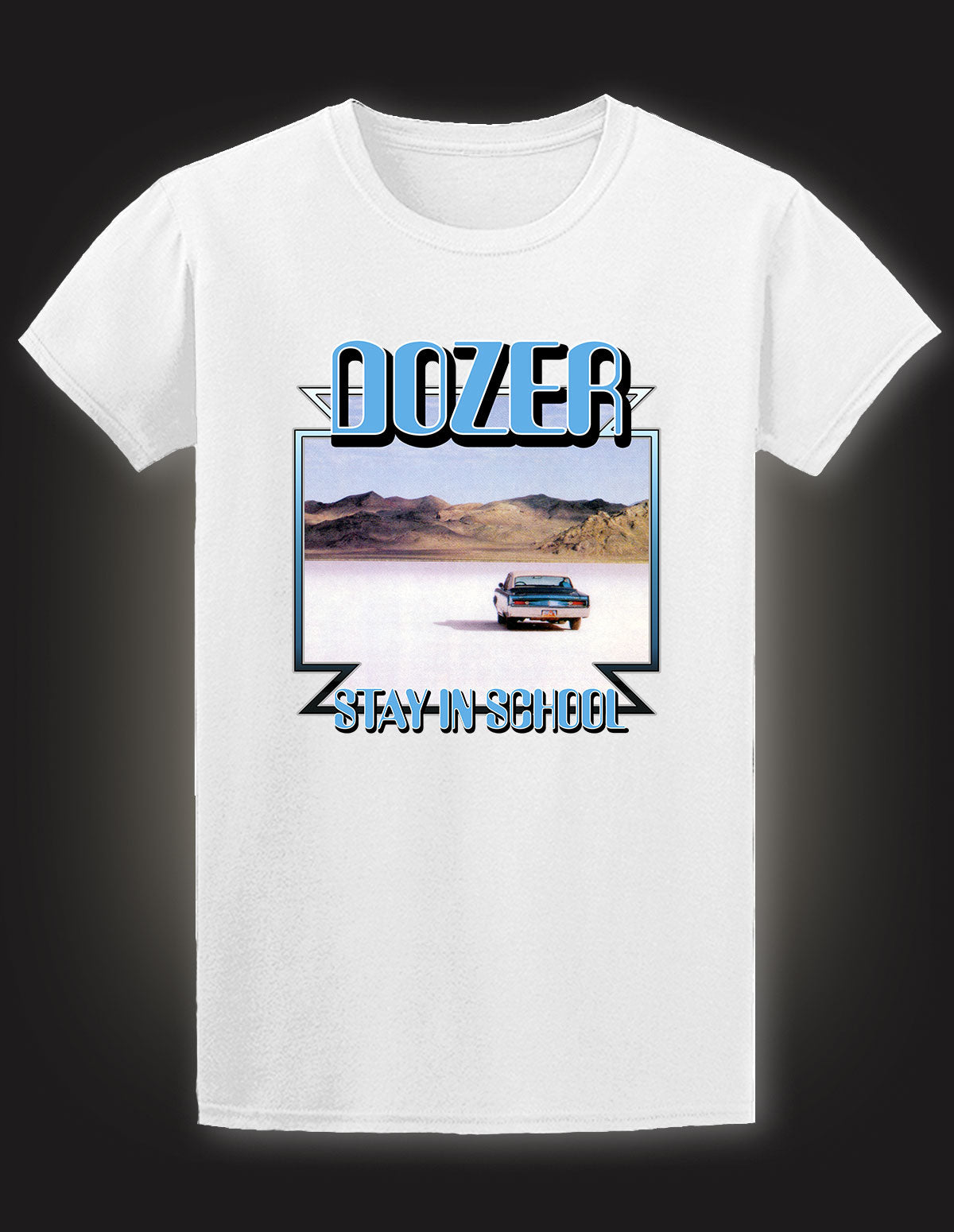 DOZER "Stay In School" T-Shirt WHITE – Lo-Fi-Merchandise