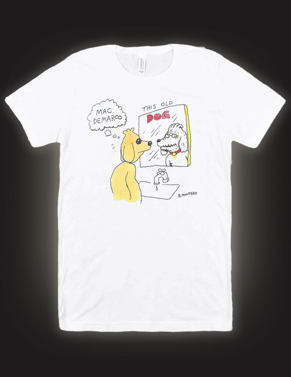 MAC DEMARCO "Dog Mirror" T-Shirt WHITE – Lo-Fi-Merchandise