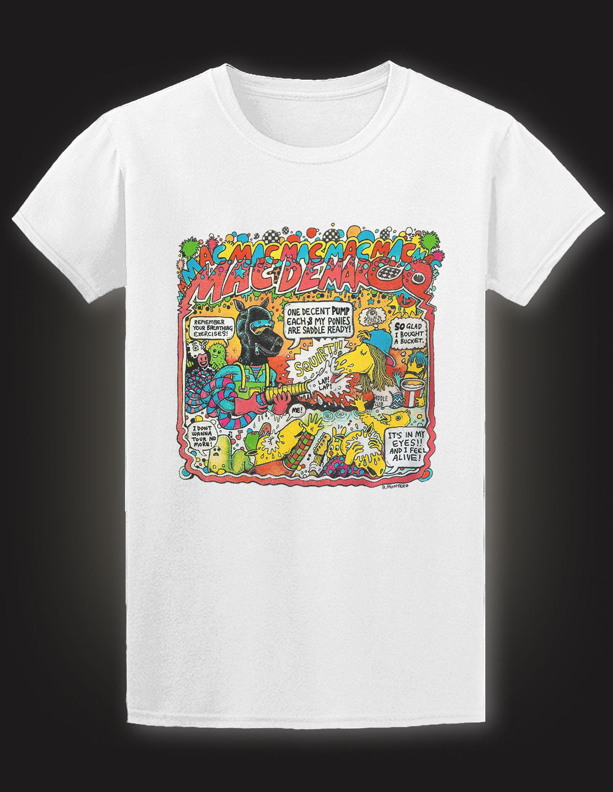 MAC DEMARCO "Montero Ponies" T-SHIRT WHITE – Lo-Fi-Merchandise