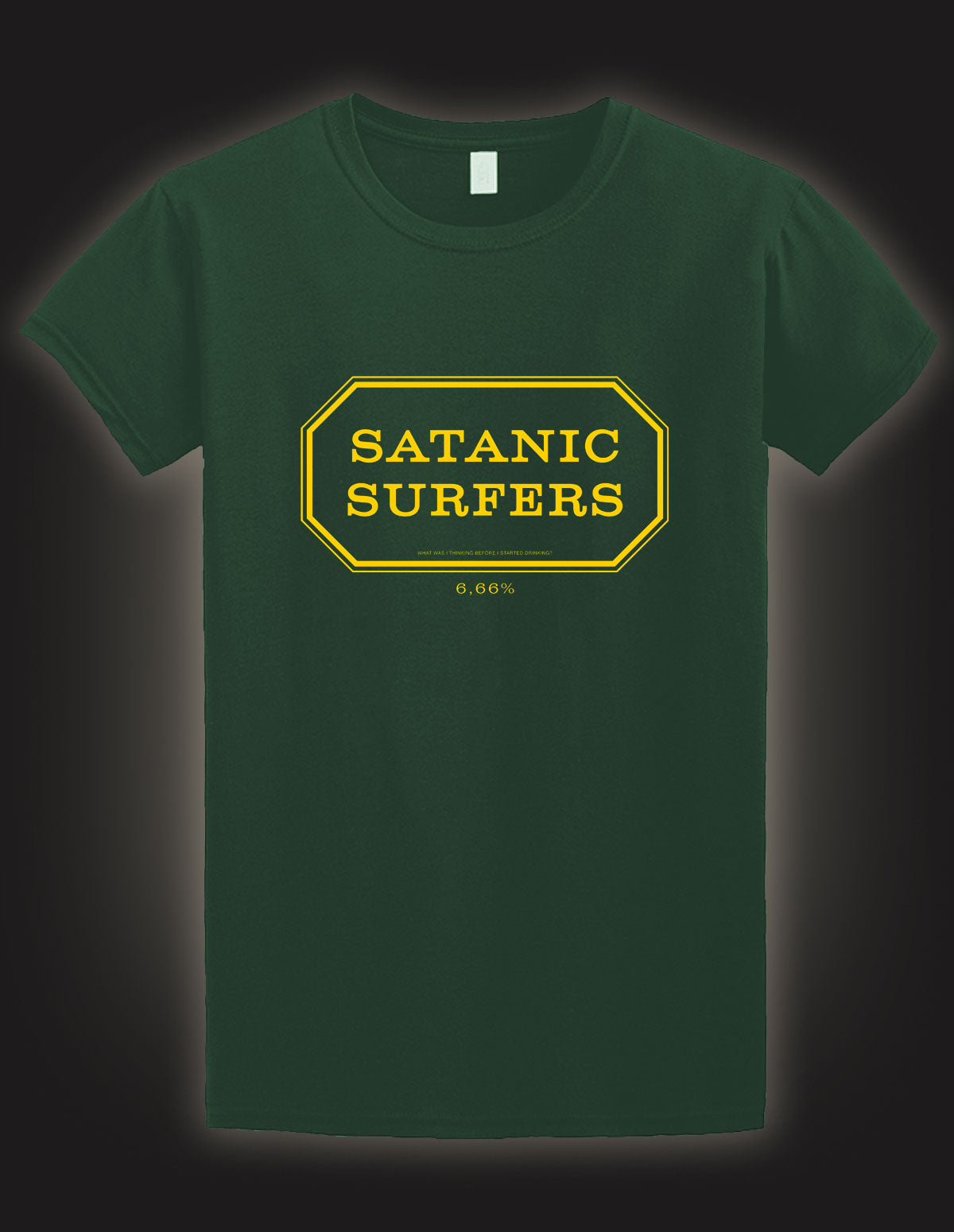 SATANIC SURFERS "Satanic Systemet" T-Shirt FOREST GREEN – Lo-Fi-Merchandise