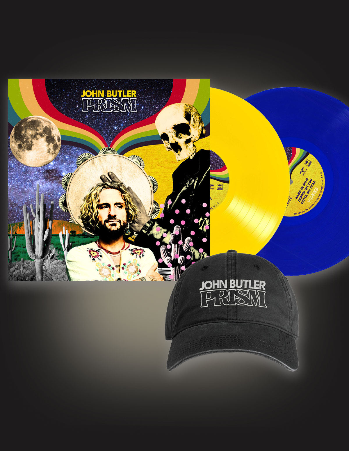 John Butler - Prism LP Dad Cap Bundle – Lo-Fi-Merchandise
