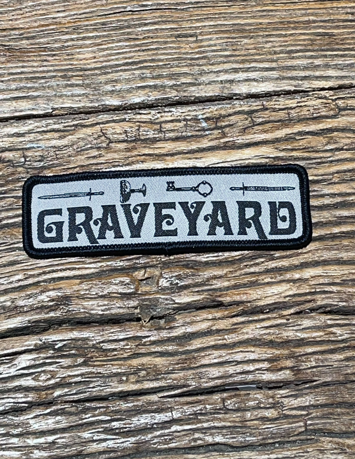 GRAVEYARD "Key" Patch GREY/BLACK – Lo-Fi-Merchandise