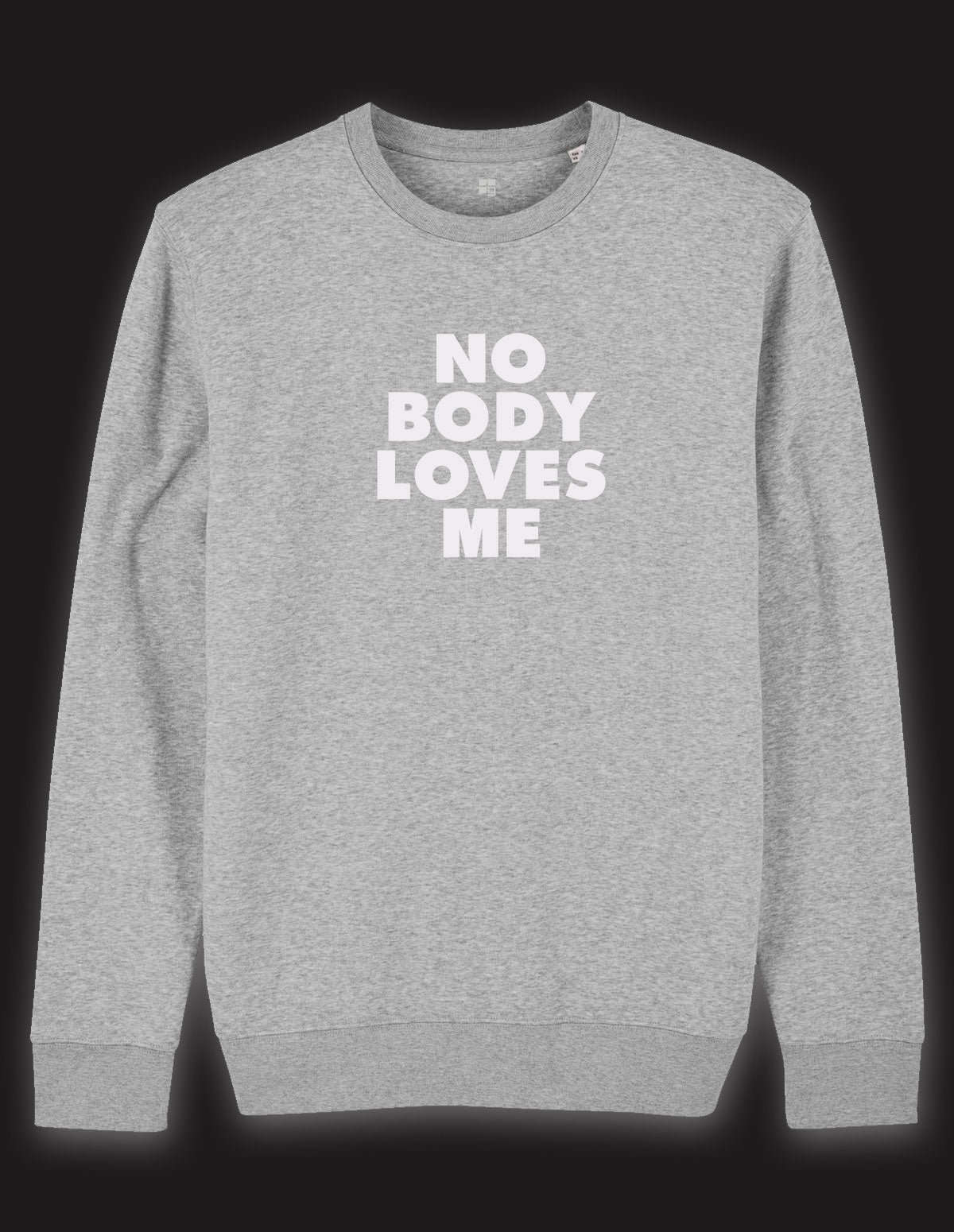 NO BODY "Loves Me" Crewneck GREY – Lo-Fi-Merchandise