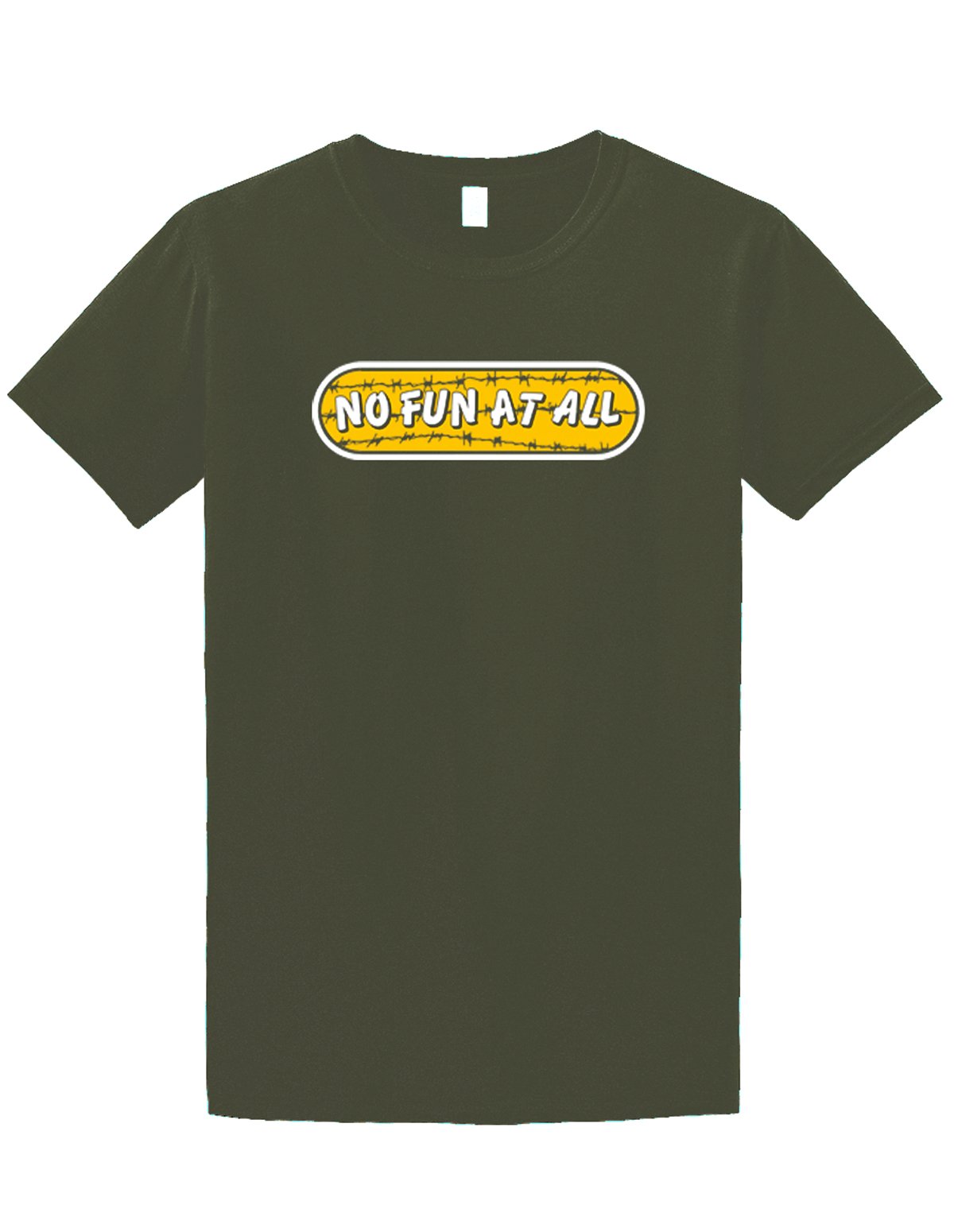 NO FUN AT ALL "Illegal" T-Shirt FORREST GREEN – Lo-Fi-Merchandise