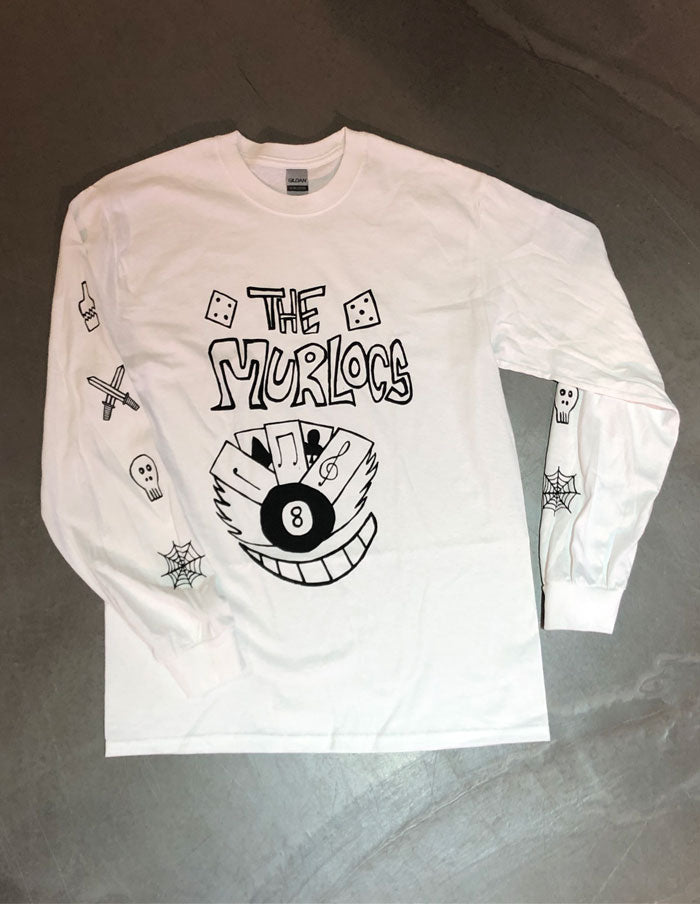 THE MURLOCS "8 Ball" Long Sleeve WHITE – Lo-Fi-Merchandise