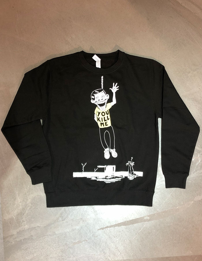 NOMEANSNO "You Kill Me" Crew Neck Sweater BLACK – Lo-Fi-Merchandise
