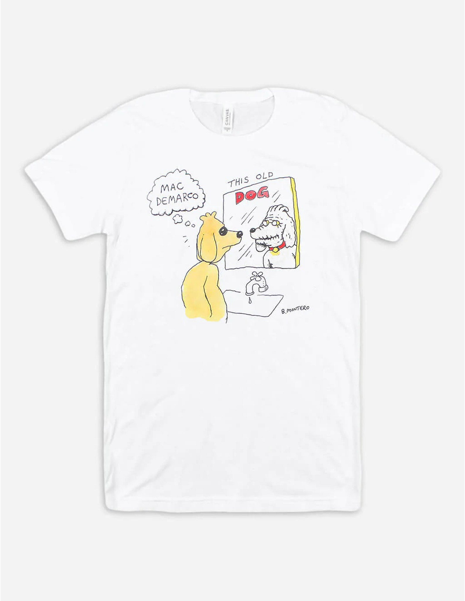 MAC DEMARCO "Dog Mirror" T-Shirt WHITE – Lo-Fi-Merchandise